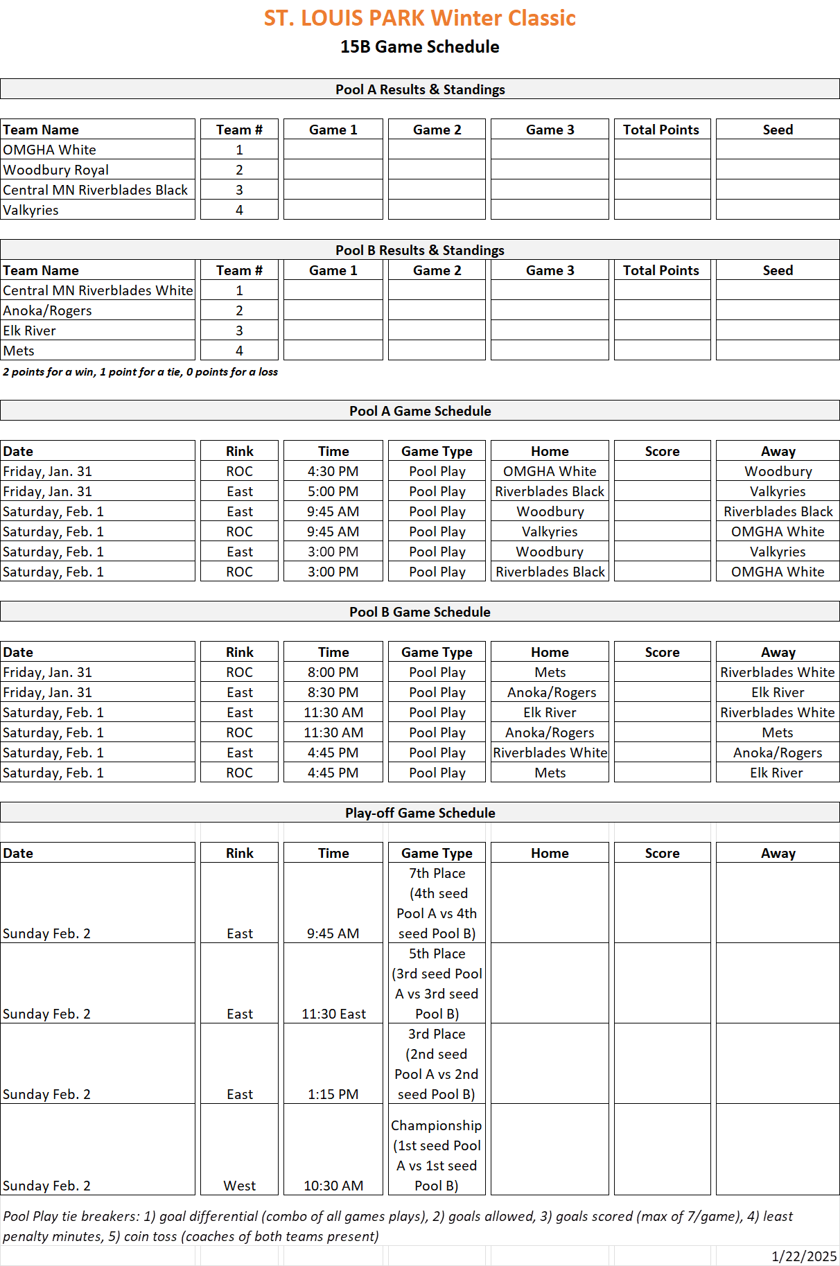 St. Louis Park Hockey | ST. LOUIS PARK WINTER CLASSIC