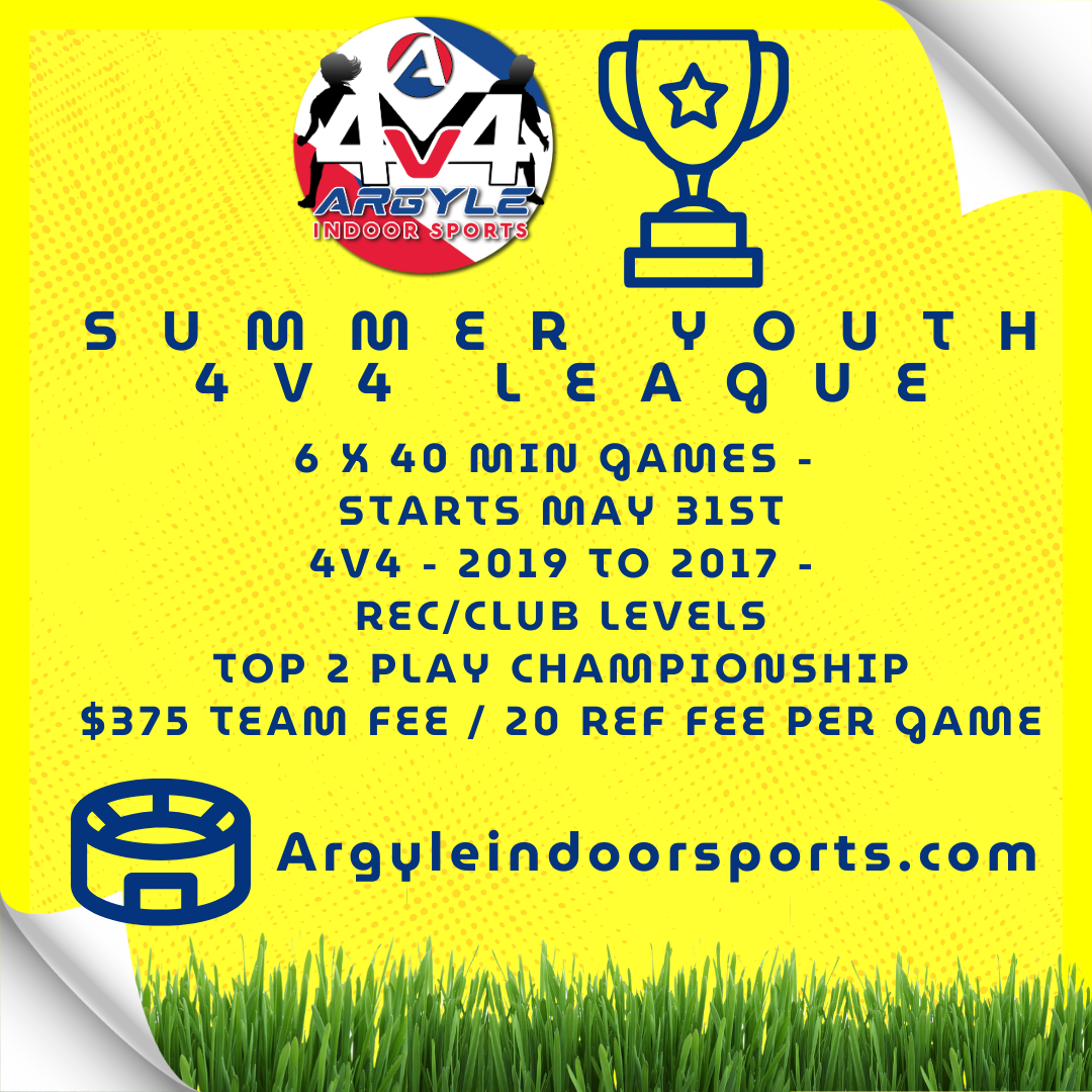 Argyle Indoor Sports | Spring 4v4 Youth League