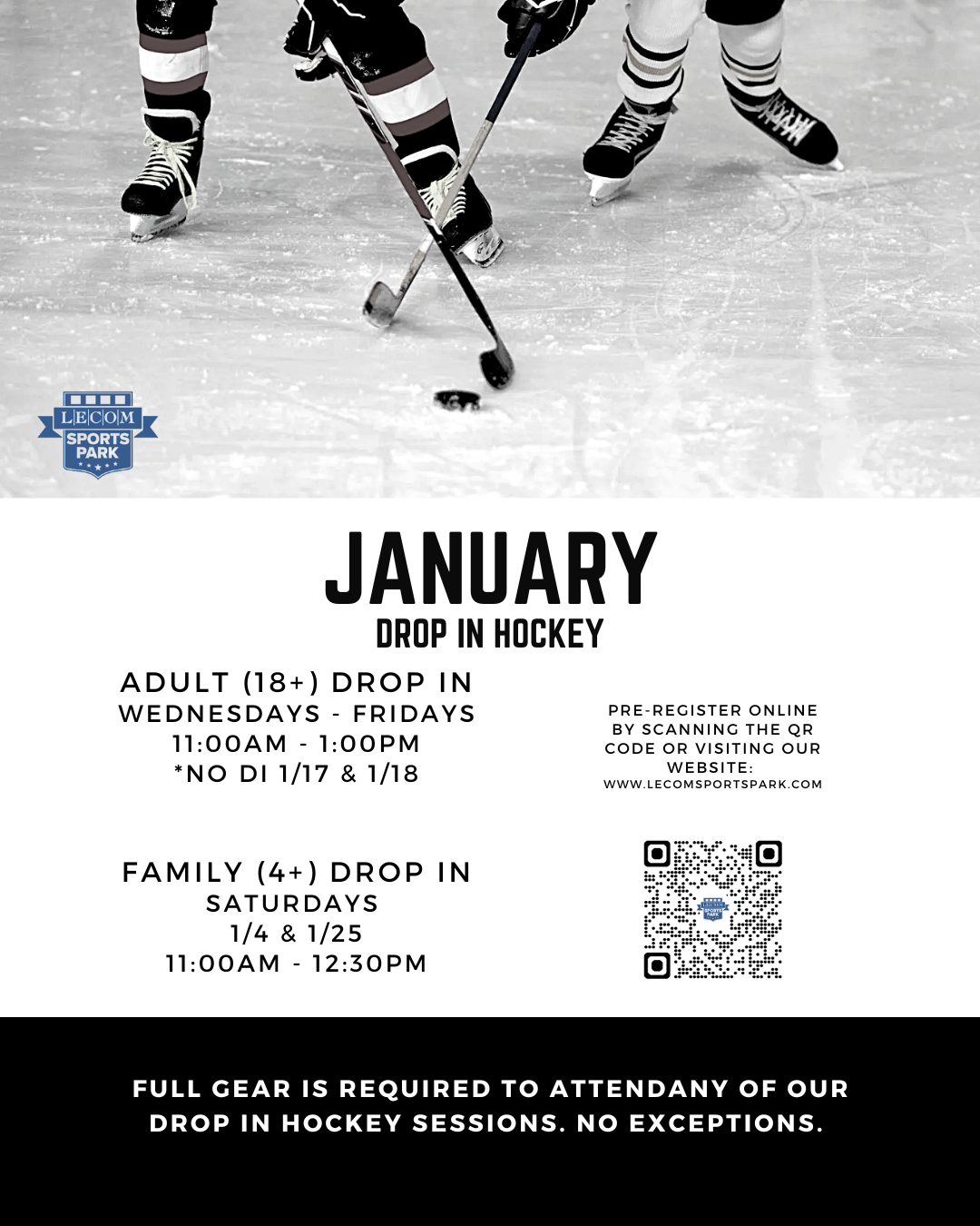 Lecom Sports Park | Hockey Drop In