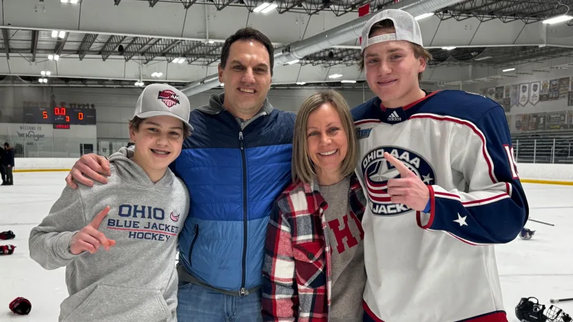 Ohio AAA Blue Jackets | For the Huffnagles, USA Hockey Nationals is a ...