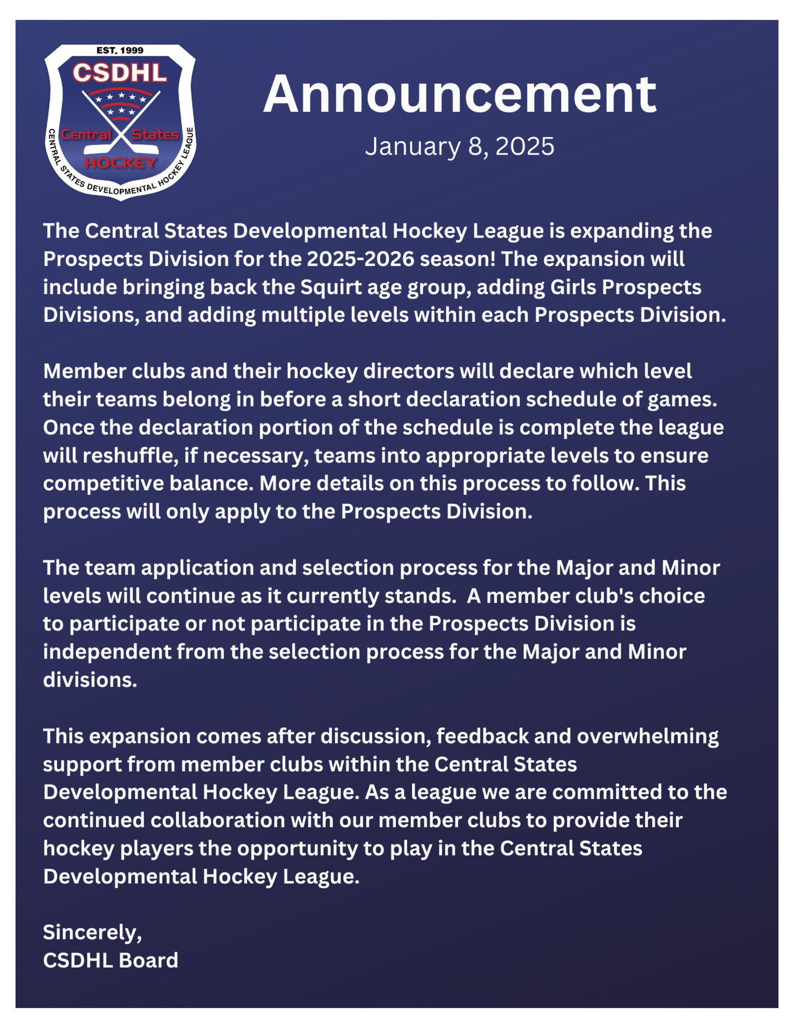Central States Development Hockey League