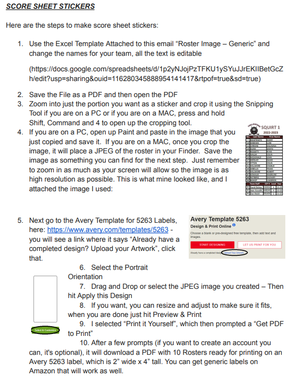 Chelmsford Hockey Association | Instructions for Creating Score Sheet ...