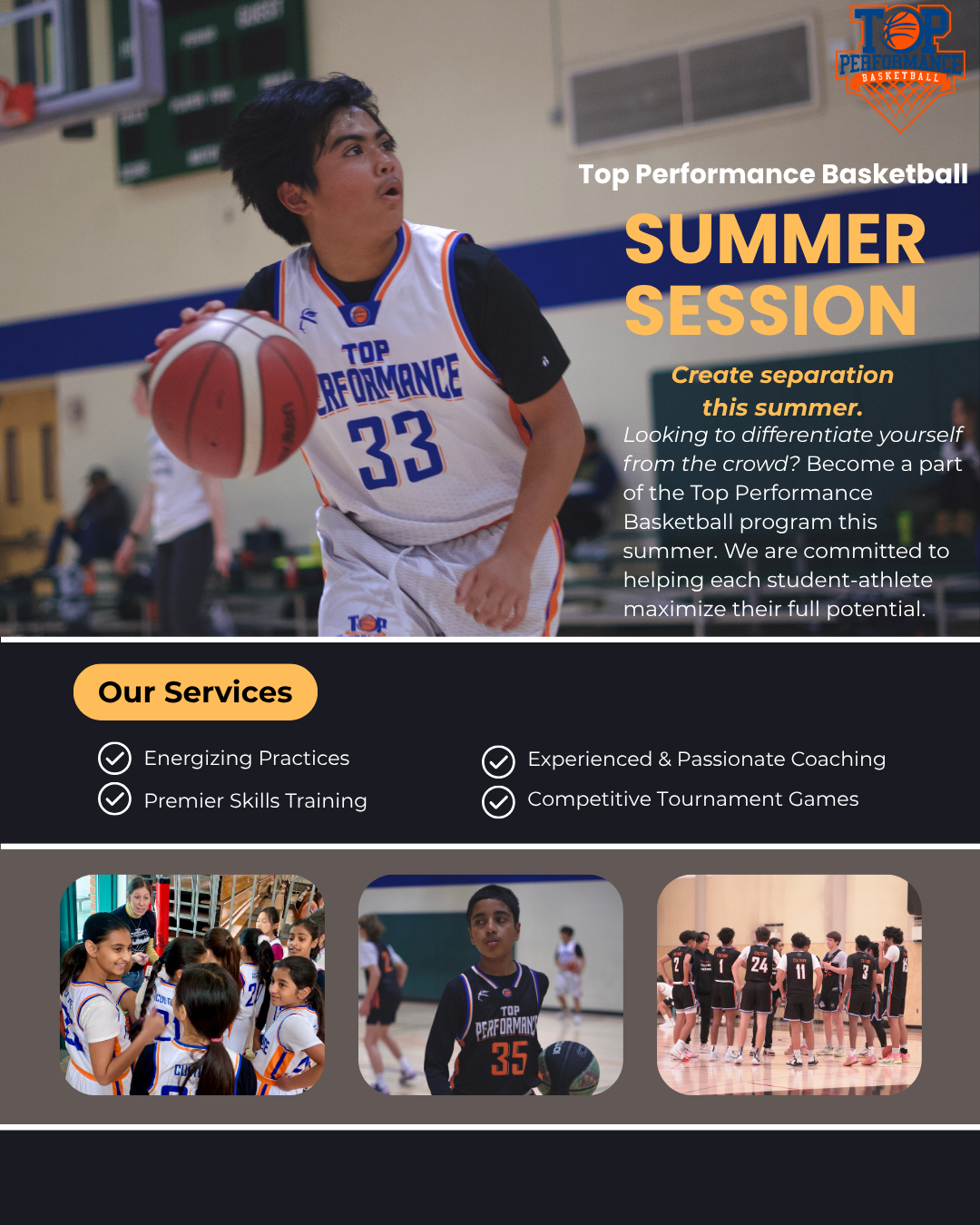 Top Performance Basketball | Session Registration