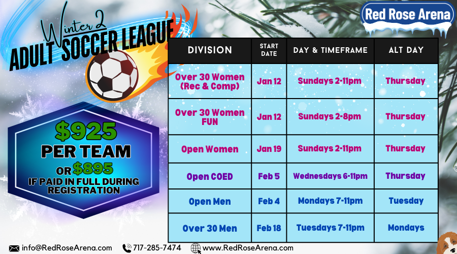 Red Rose Arena | Winter 2 Programs