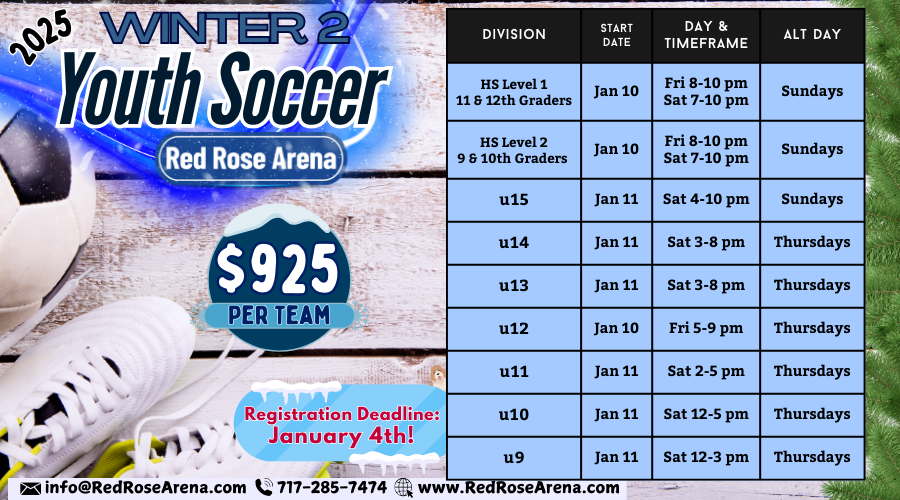 Red Rose Arena | Winter 2 Programs