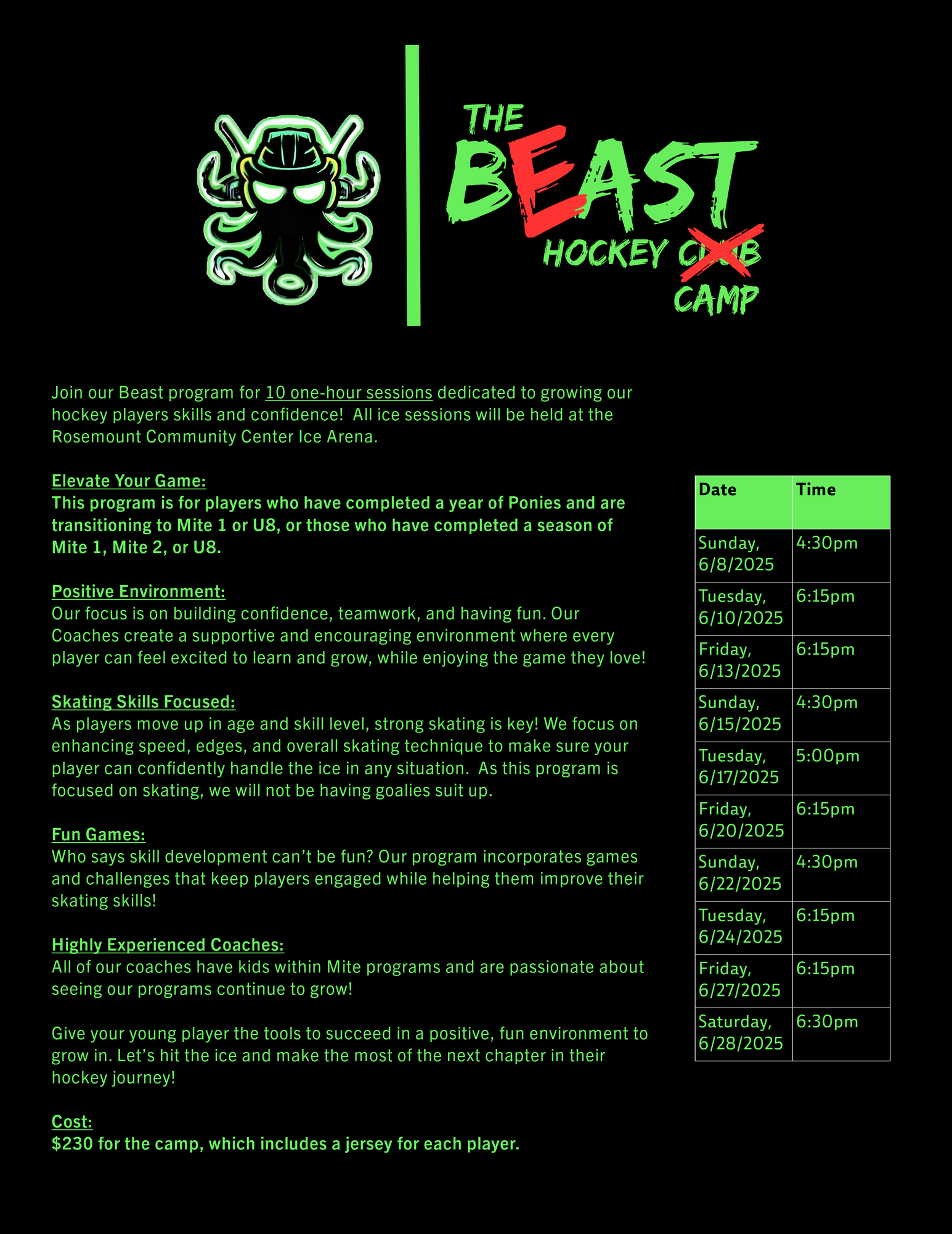 The Beast Hockey Club | Beast Hockey Camp