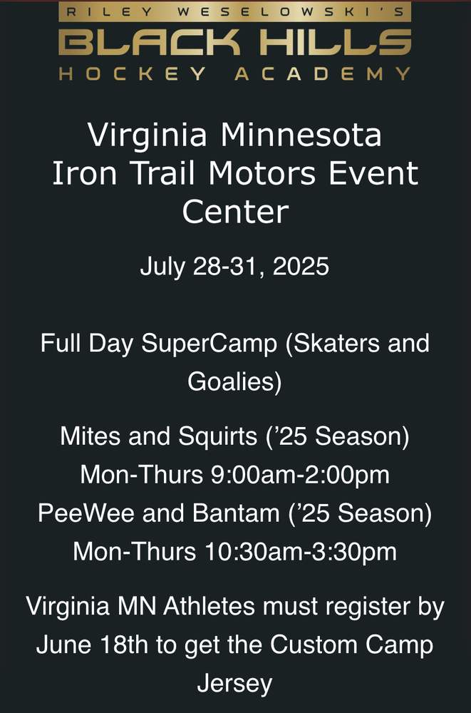 Rock Ridge Youth Hockey Association | Black Hills Hockey Academy at the ...