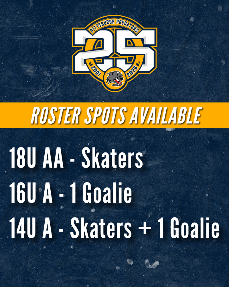 Pittsburgh Predators Hockey Club | Spots Available for 2025/26 Season!