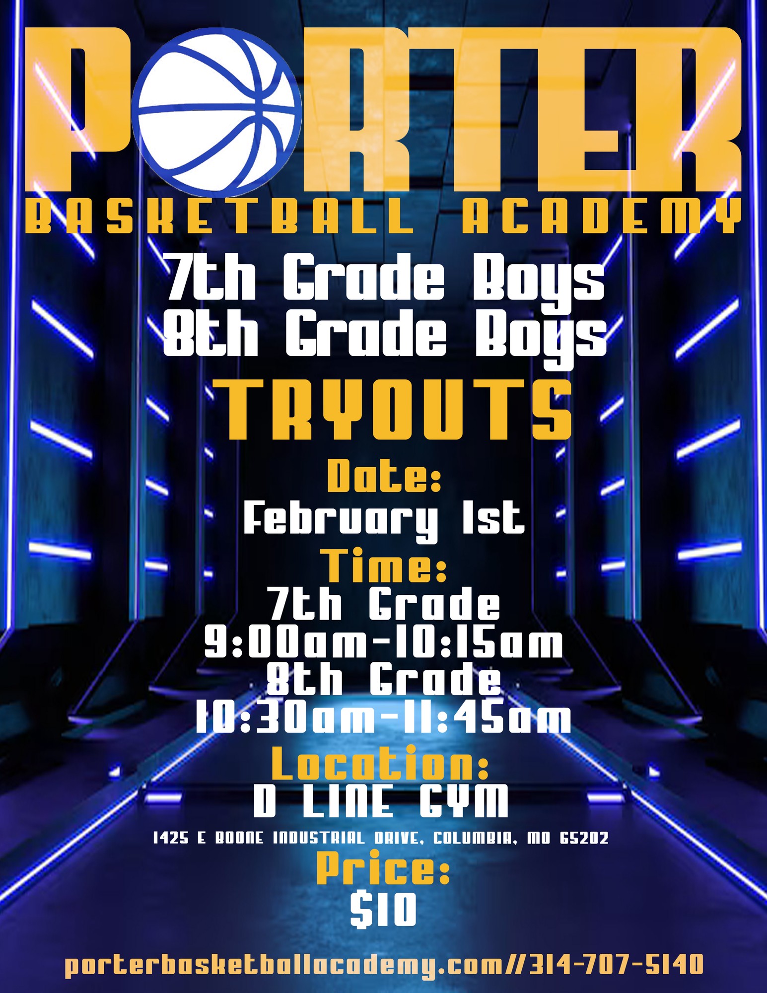 Porter Basketball Academy | Spring/Summer Tryouts