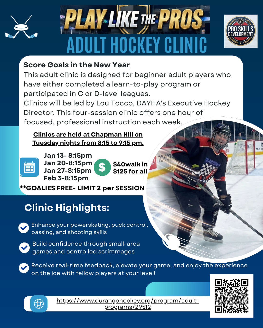 Durango Area Youth Hockey Association | Adult Programs