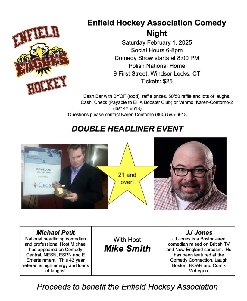 Enfield Hockey Association | Join us for our Annual Comedy Night Feb ...