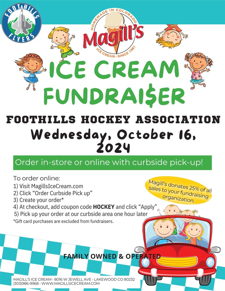 Foothills Hockey Association | Magill's Ice Cream Fundraiser