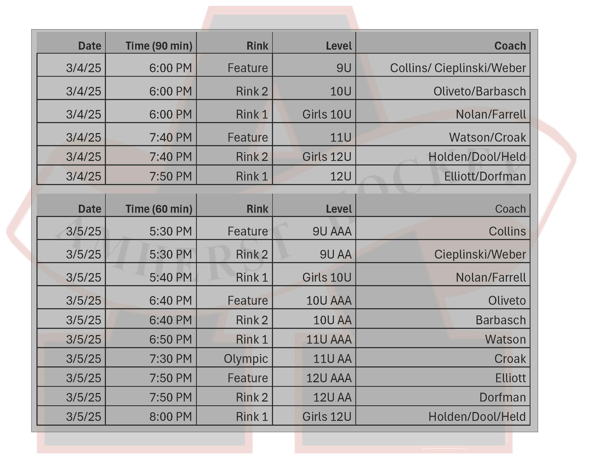Amherst Youth Hockey