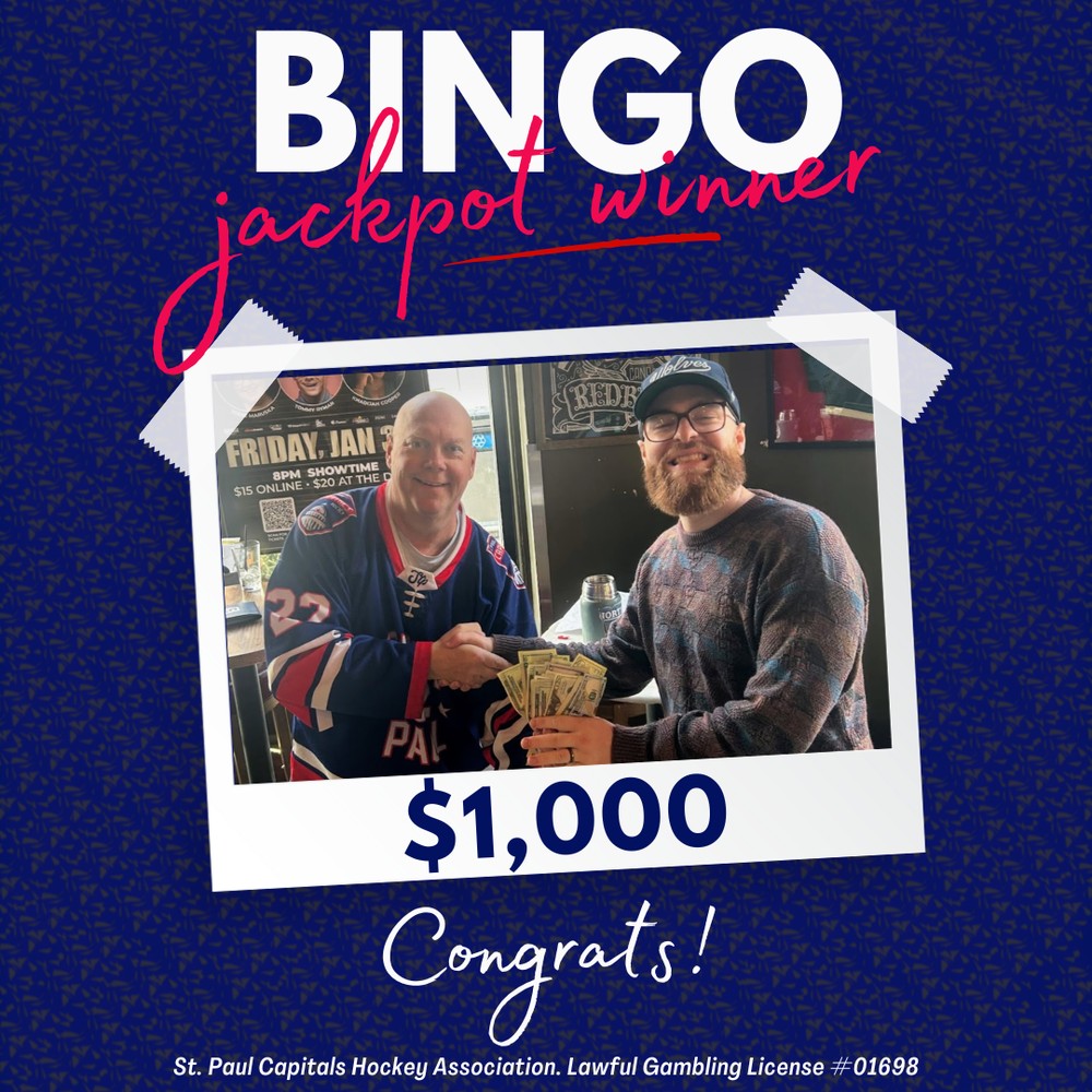 St. Paul Capitals Hockey Association | $1,000 Bingo Jackpot won at ...