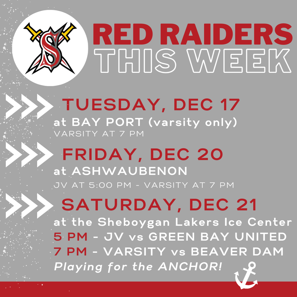 Sheboygan Red Raiders Hockey | Red Raiders This Week