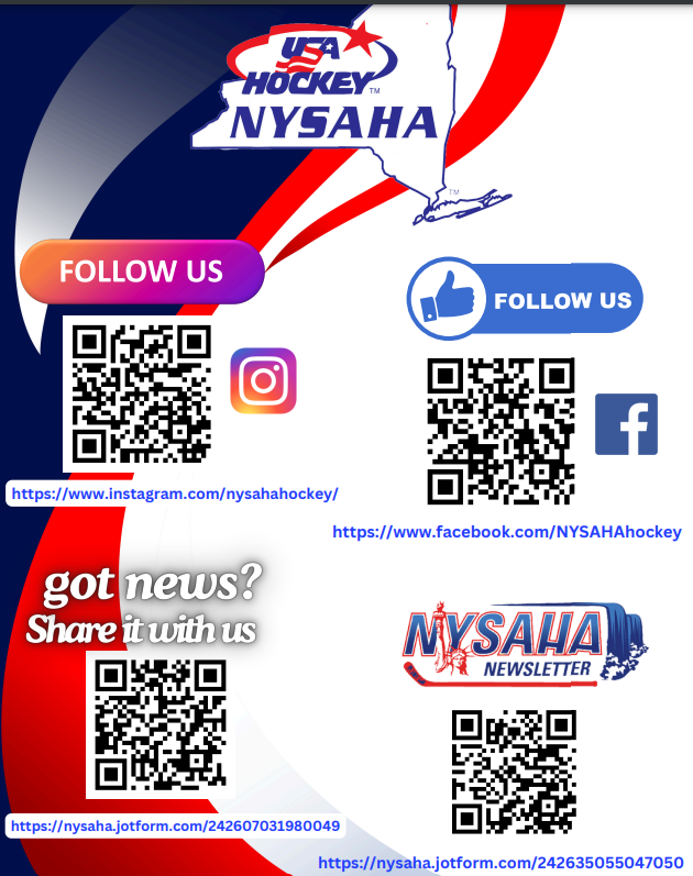 Livingston Blues Youth Hockey | NYSAHA QR CODES - Stay Informed