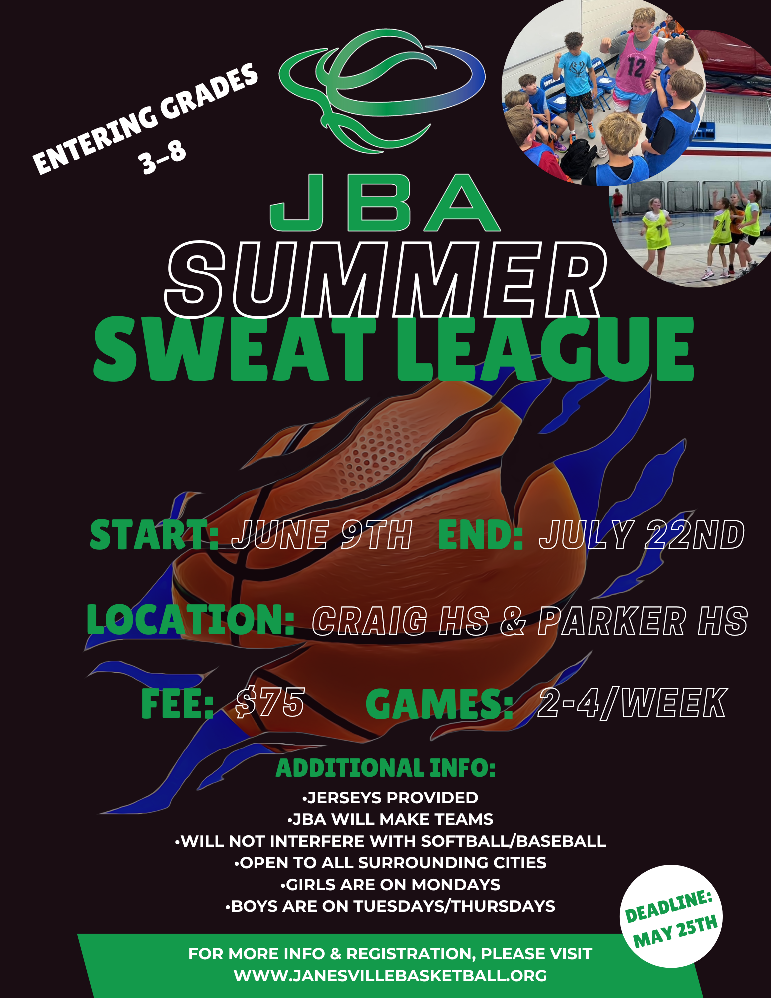 Janesville Basketball Association | JBA Summer League