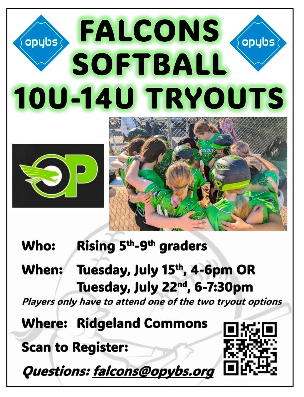 Oak Park Youth Baseball and Softball | Oak Park Falcons